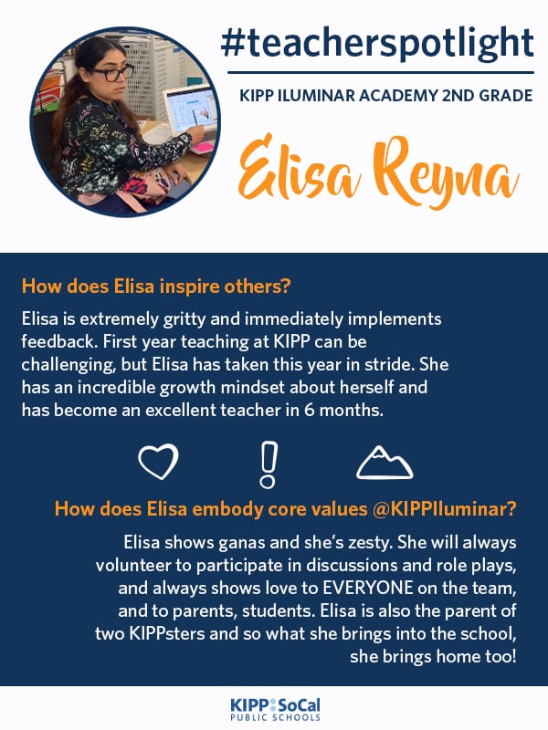 Teacher Spotlight: KIPP Iluminars' Elisa Reyna
